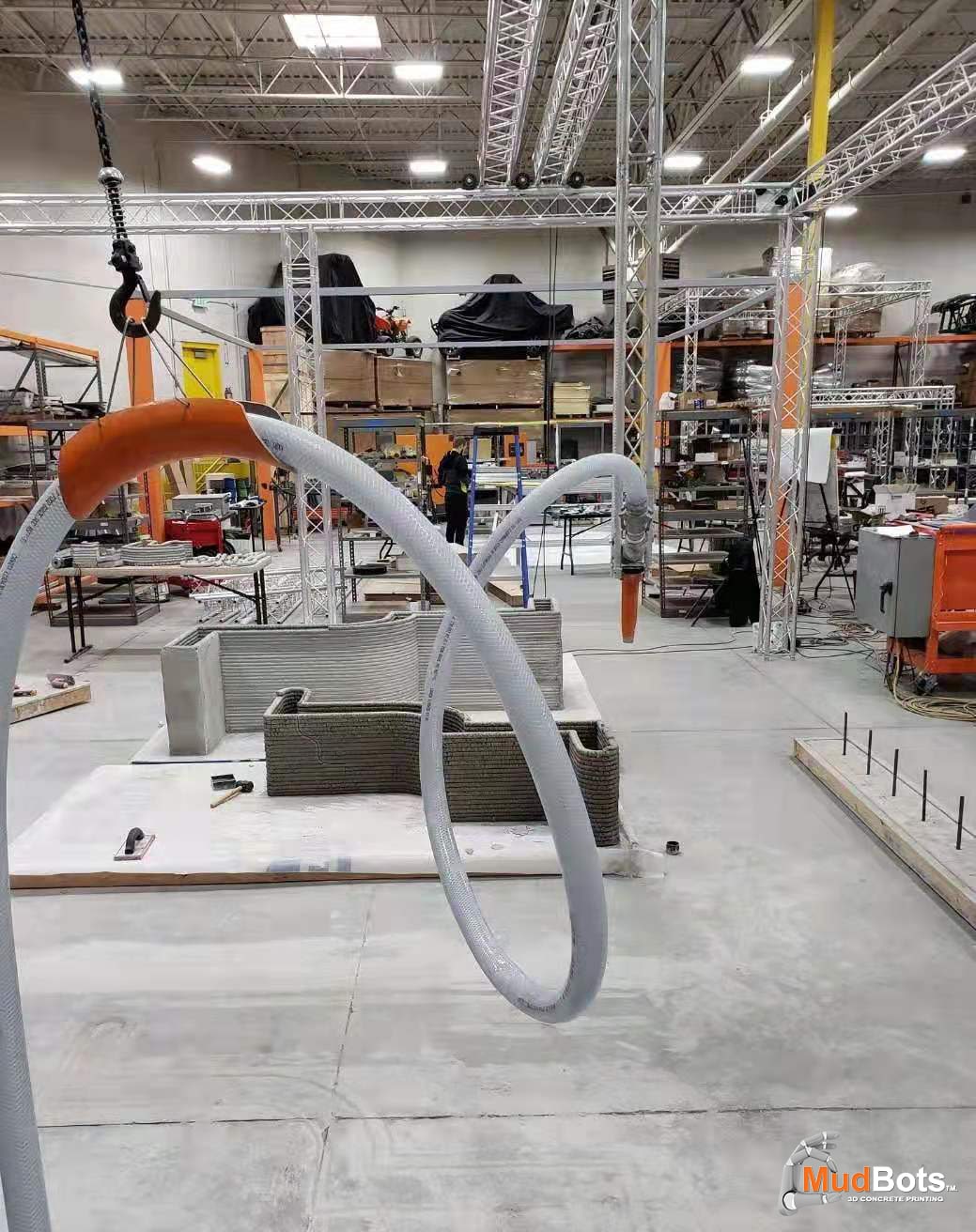 3DCP Hose and Nozzle Tip | MudBots Gallery