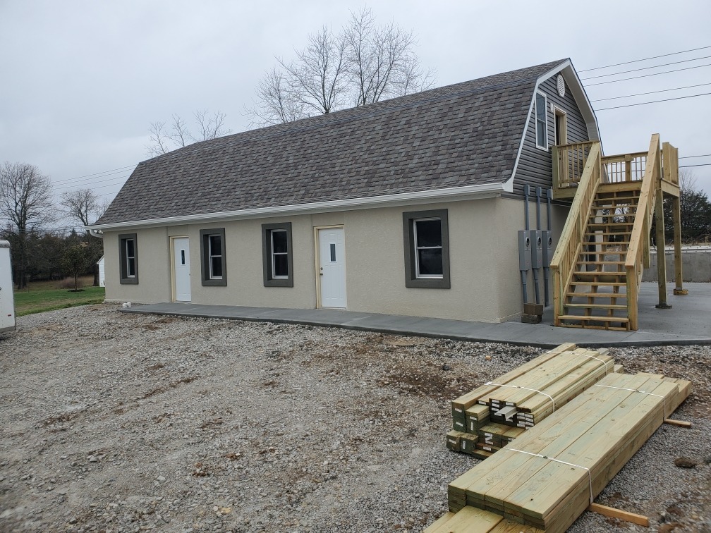 Finished Two-Story 3D Printed Building - MudBots | MudBots Gallery