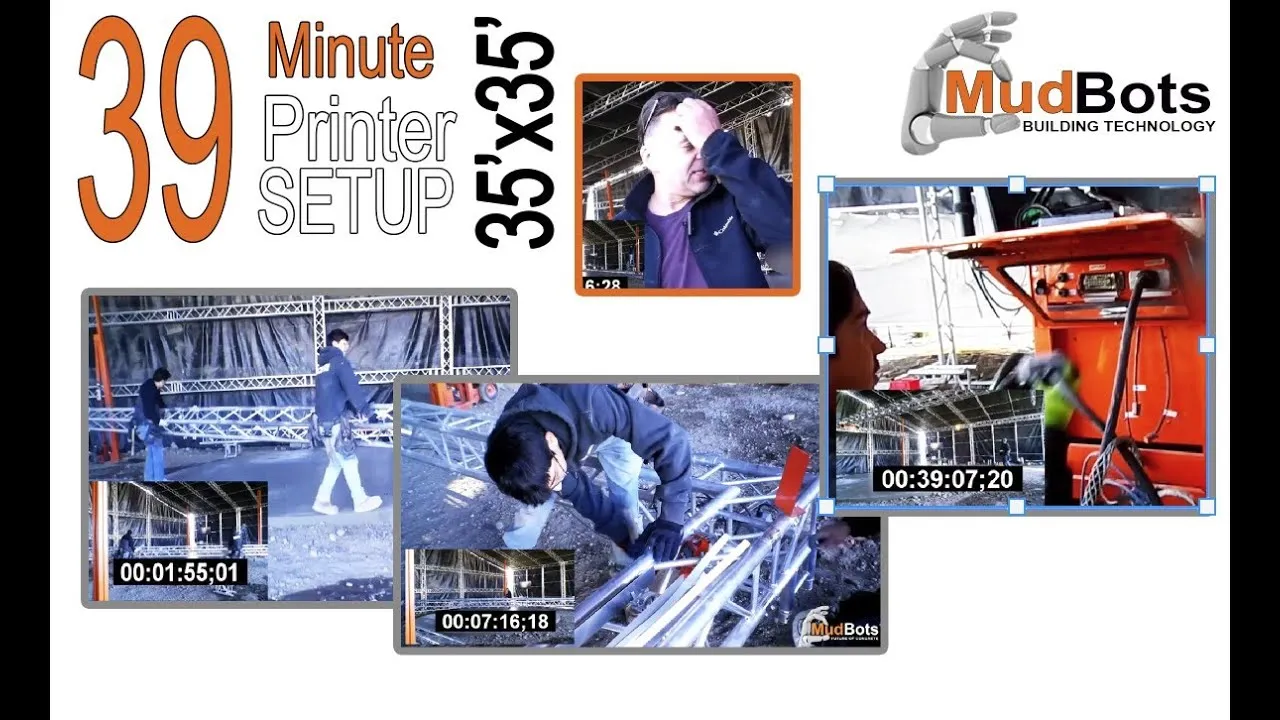 Concrete Printer Assembly - 3DCP - Mudbots